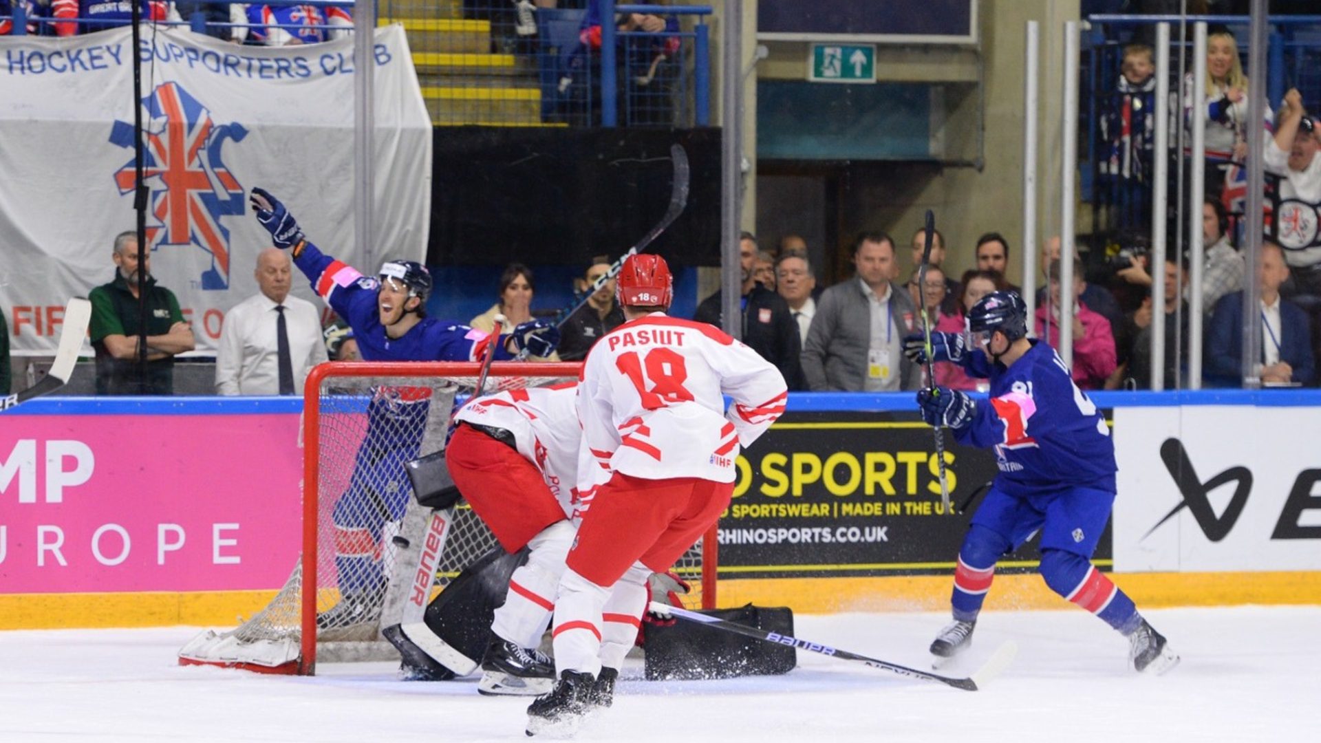 World Championship Division I Group A - Great Britain 5-4 Poland (after ...